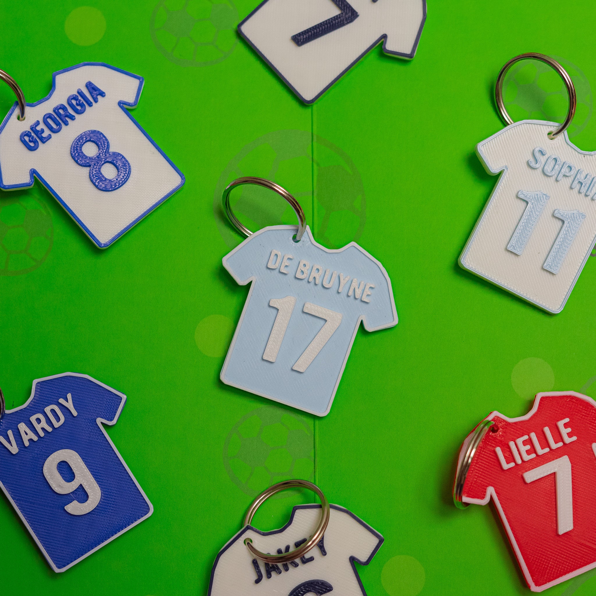 Personalised Football Shirt – Name Your Keyring